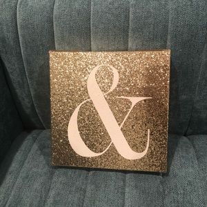 Wall Decor | Sign Gold Glitter | Poshmark